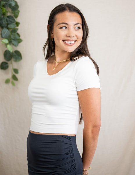 Bamboo Violet Crop Top – Sozy