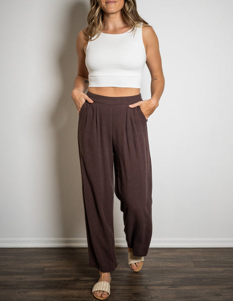Linen Alessia Cropped Pant – Sozy